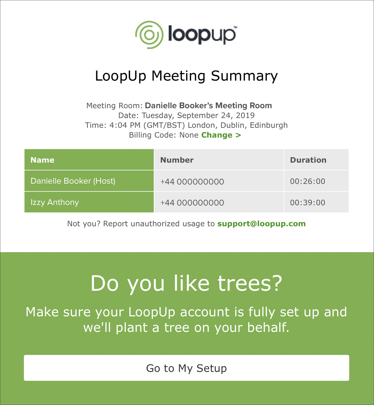 Meeting Summary Emails