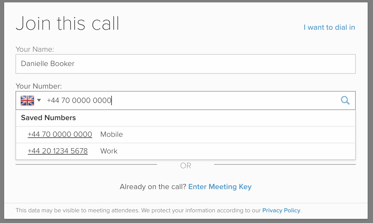 Managing Your Saved Numbers
