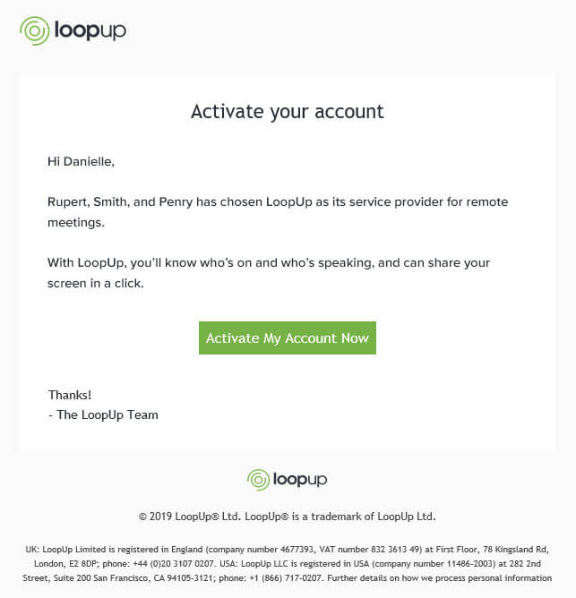 Setting Up Your Loopup Profile